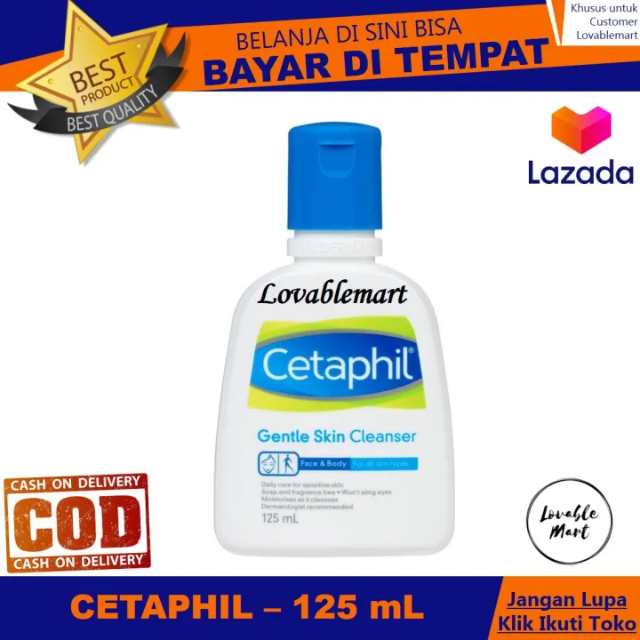 Cetaphil Gentle Skin Cleanser 125ML Loveblemart Bisa Bayar di Tempat ...