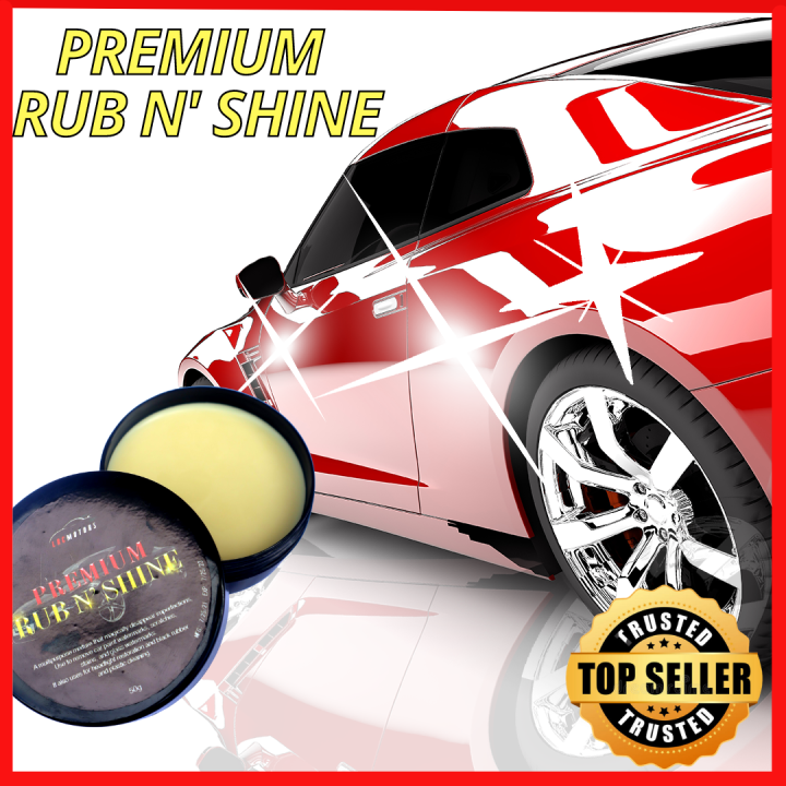 PREMIUM RUB N' SHINE AUTHENTIC 100% Car Wax Remove Car Paint Watermarks ...