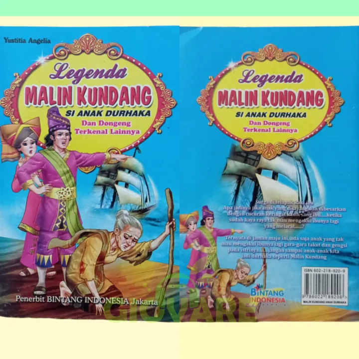 BUKU LEGENDA MALIN KUNDANG SI ANAK DURHAKA DAN DONGENG TERKENAL LAINNYA ORIGINAL | GIOVARE ...