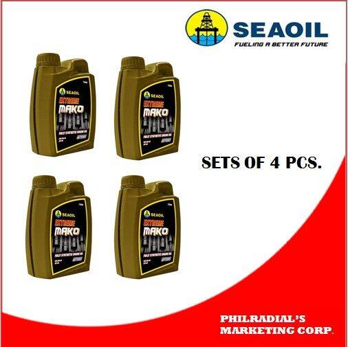 Seaoil Mako Fully Synthetic Engine Oil 0w40 1 Liter SETS OF 4 PCS ...