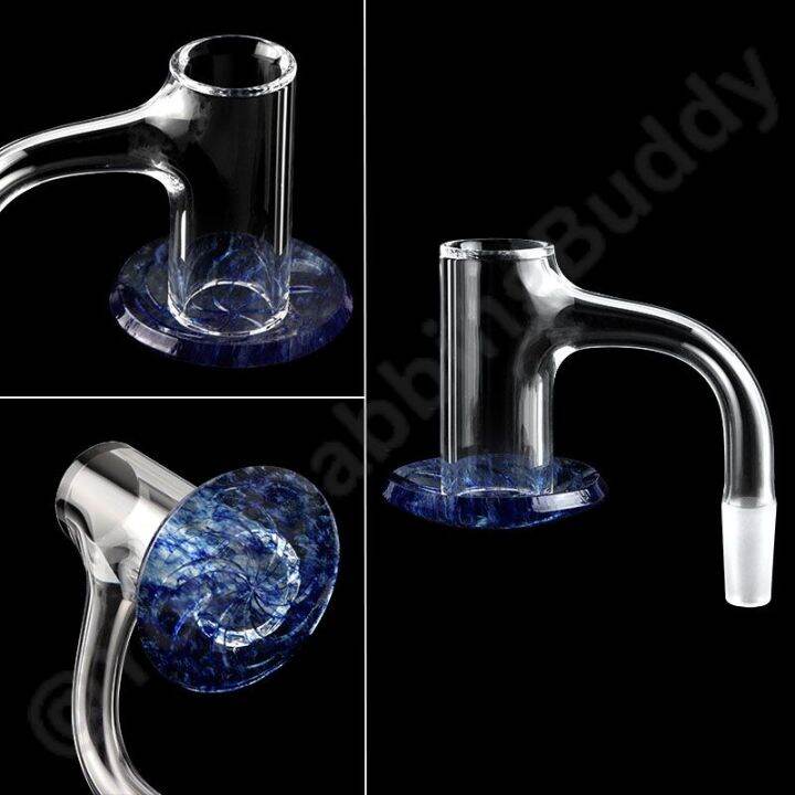 Full Weld Blender Blue Bottom Beveled Edge Quartz Banger | Lazada.co.th