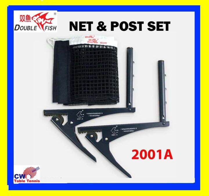 DOUBLE FISH 2001A Net & Post Set Original Table Tannis NET Ping Pong ...