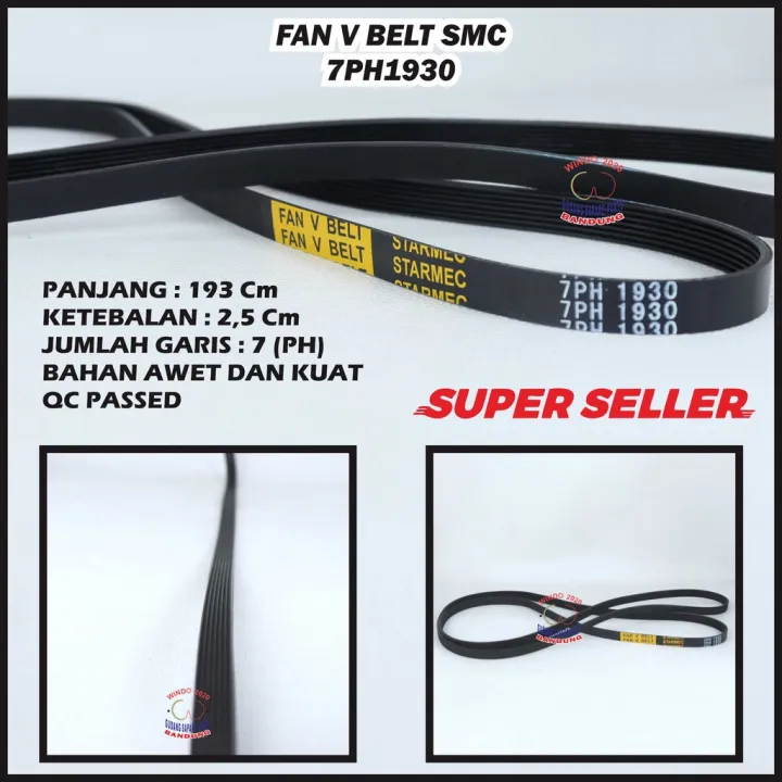 FAN V BELT 7PH 1930 | VAN BELT | VANBELT | V-BELT | TALI BET MESIN CUCI ...