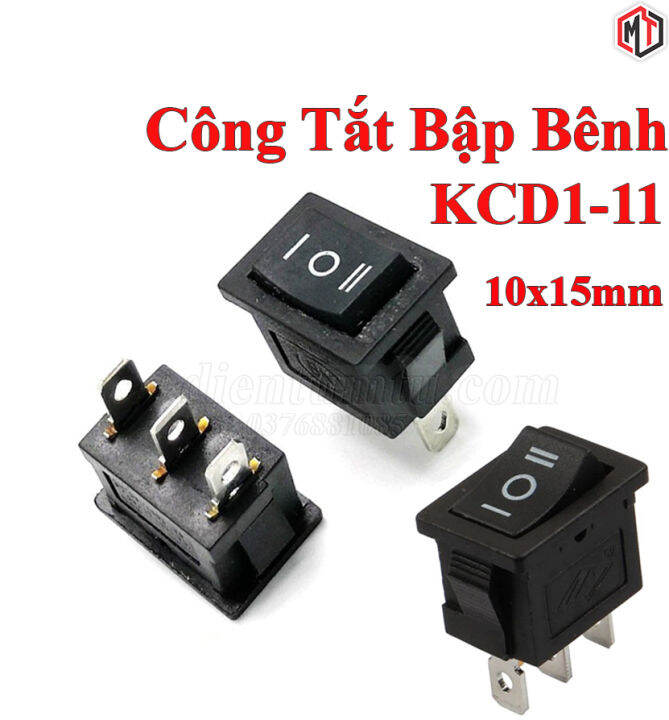 Combo 5/10/50 cái - Công Tắt Bập Bênh - Nhỏ - 3 Chân - KCD1-11 3P ...