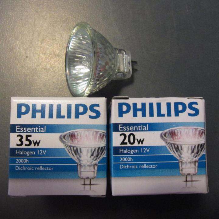 Philips Essential Halogen MR16 12V 20W หลอดไฟฮาโลเจน ฟิลิปส์ MR16 GU5.3 ...