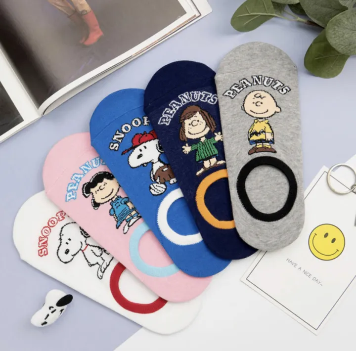 Korean Socks - Snoopy Charlie Footsocks - Iconic Socks | Lazada PH
