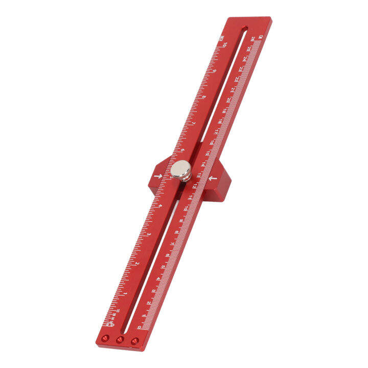 Metal Sliding Rule, Track Marking Ruler Clear Scales with Slide Stop ...