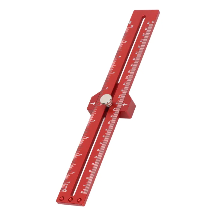 Track Marking Ruler, Metal Sliding Rule High Accuracy Multiple Pen Hole ...