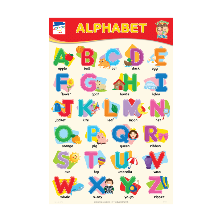 JOYTOY Alphabet Educational Poster | Lazada PH