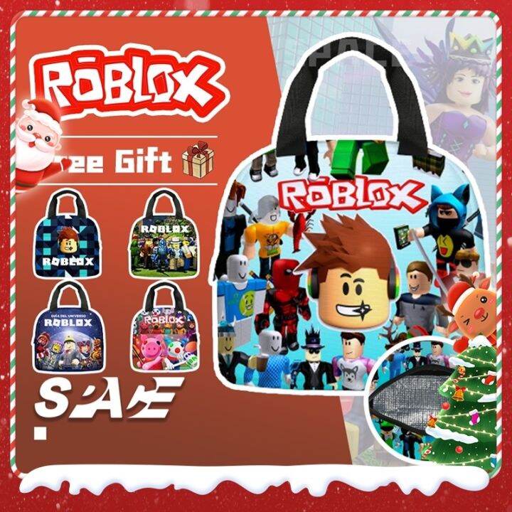 [Hot sales] Robux Roblox Lunch Bag For Kids Thermal Box Insulated ...
