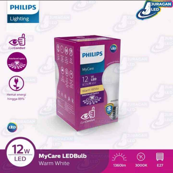 Philips MyCare LEDBulb 12W E27 3000K 220-240V Kuning | Lazada Indonesia