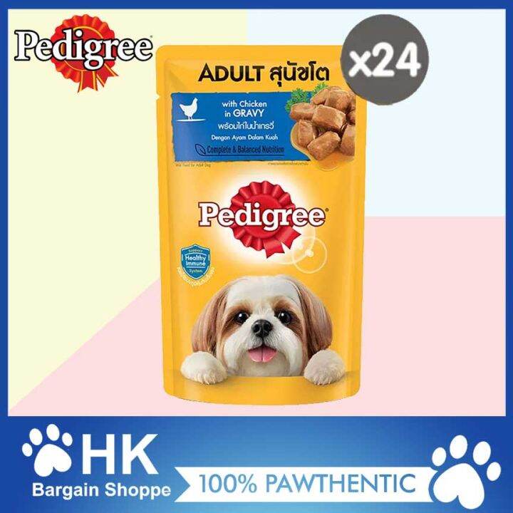 PEDIGREE® Adult Chicken Chunks in Sauce Pouch Wet Dog Food Set of 24 ...