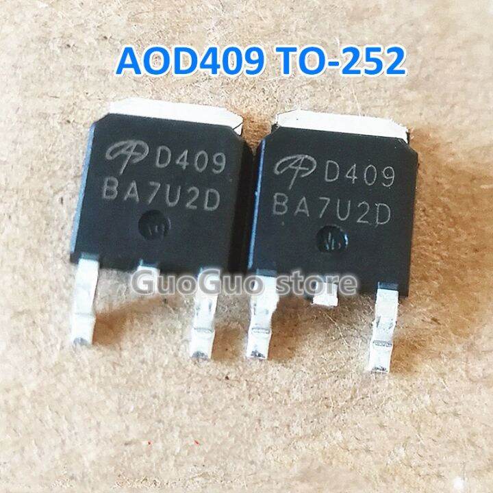 5pcs AOD409 D409 TO-252 60V/26A P-channel MOSFET transistor new original | Lazada PH