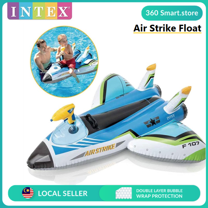 INTEX Water Gun Air Plane Ride-On Summer Toy Inflatable Pool Float ...