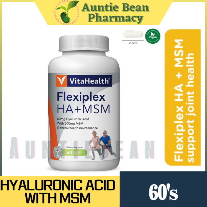 Vitahealth Flexiplex HA + MSM 60 capsules exp:03/2024 | Lazada