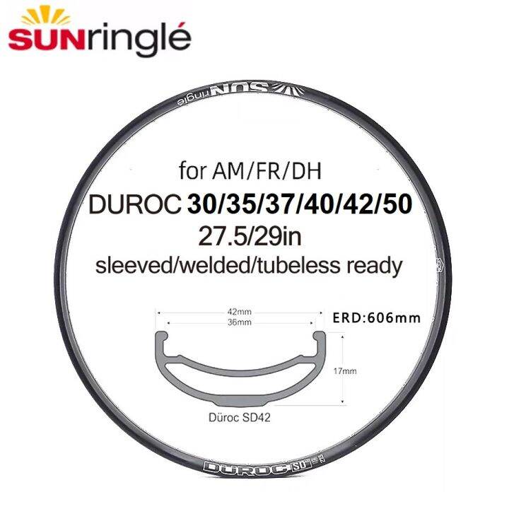 Sunringle DUROC 27.5/29in MTB quasi-vacuum rim Outside width DU30/35/37 ...