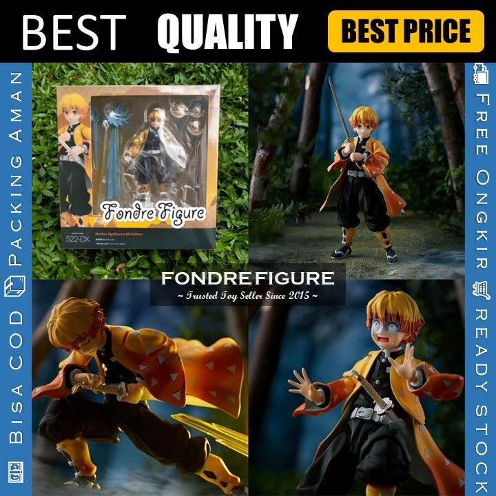 FIGMA ZENITSU AGATSUMA DX EDITION 522DX DEMON SLAYER KIMETSU NO YAIBA ...