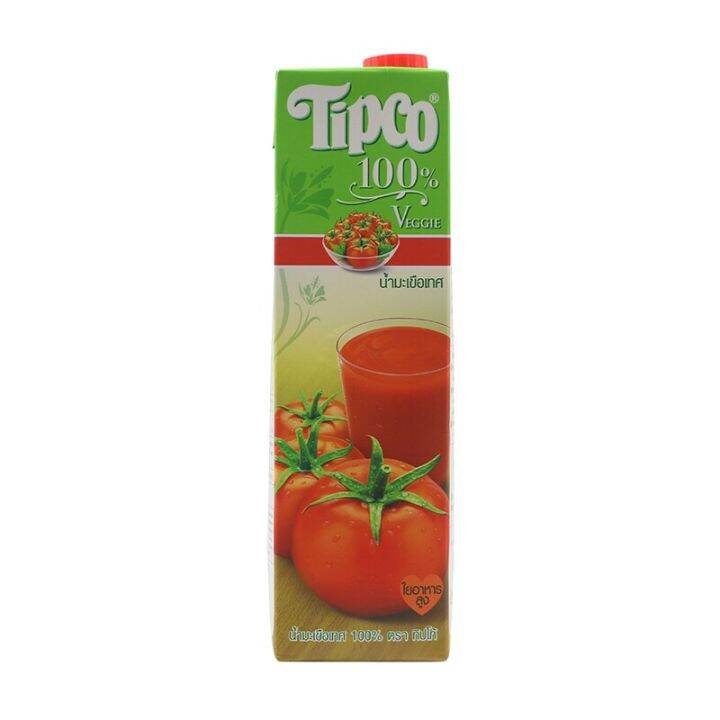 ส่งฟรี ส่งตรงจากร้านไทย Tipco Veggie Tomato Juice 1ltr. เก็บเงินปลายทาง ...
