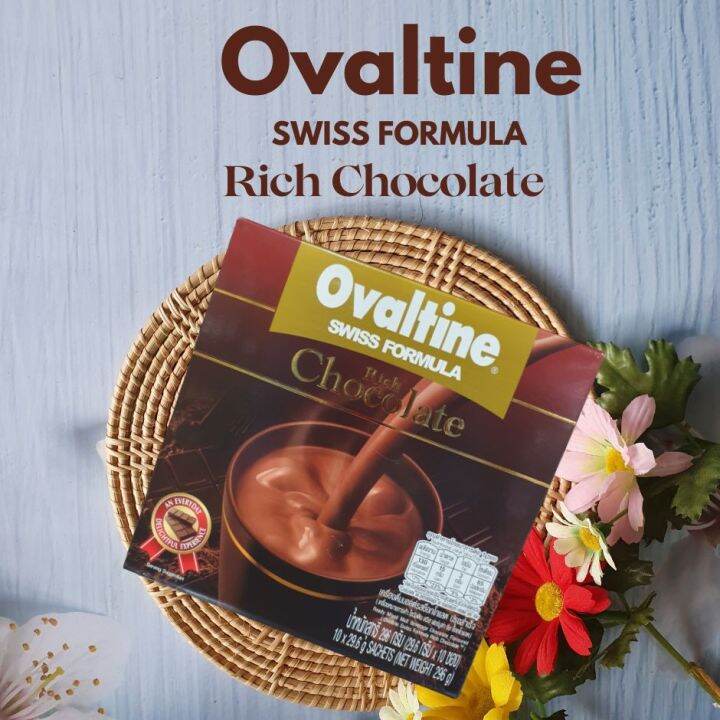 โอวัลติน สวิส ฟอร์มูล่า ริช ช็อกโกแลต Ovaltine Swiss Formula Rich Chocolate เครื่องดื่มมอลต์รส ...