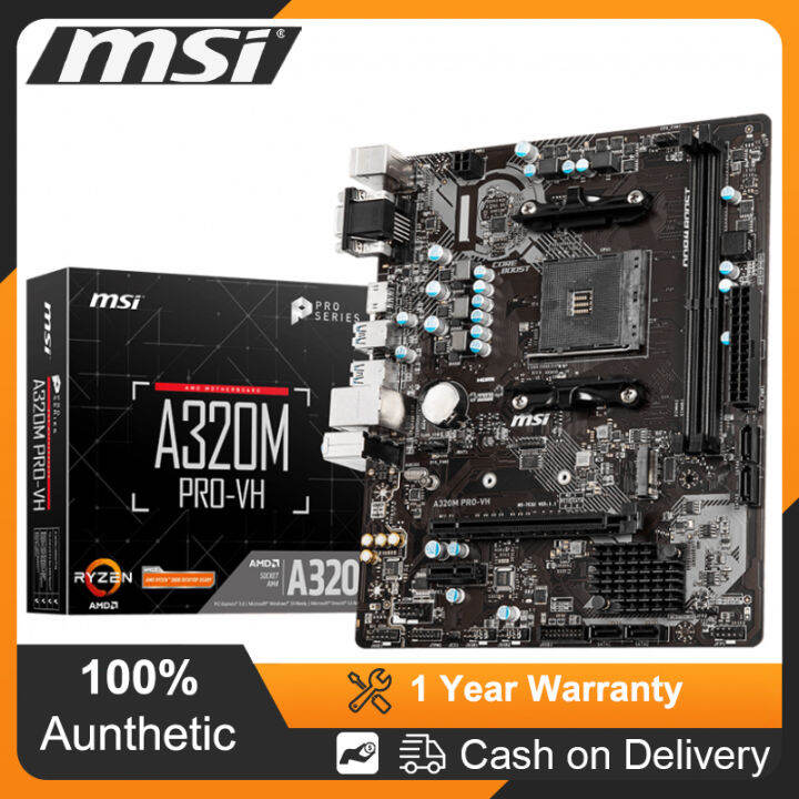 MS IPC Computer Motherboard Gaming Motherboard MB-MSI-AM4-A320M-PRO-VH ...