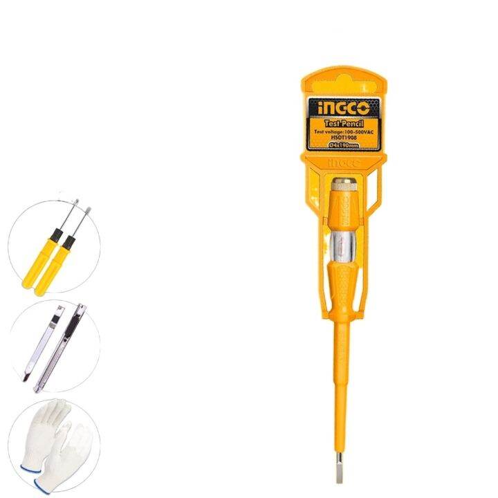 INGCO by Winland Test Pencil AC Voltage Tester Light HSDT1908 ING-HT ...