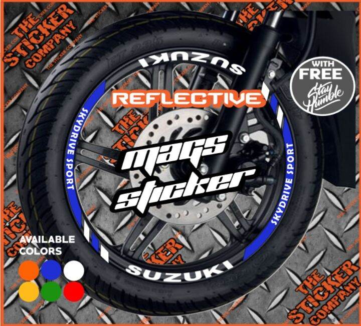 Skydrive sport Reflectorize mags sticker set front and back | Lazada PH