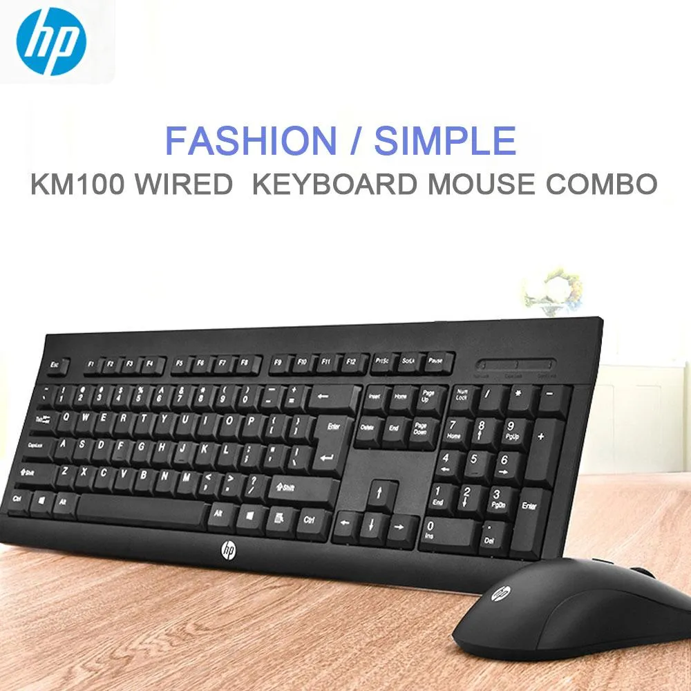 HP KM100 USB Gaming Keyboard and Mouse Combo | CyberDeals.lk - Ultimate ...