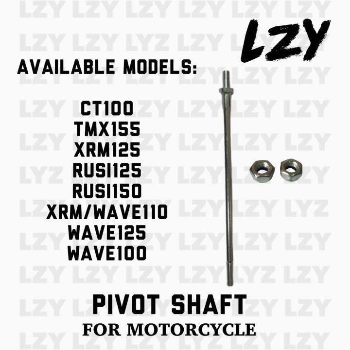 LZY Axle Pivot Shaft for Motorcycle TMX XRM WAVE RUSI CT100 CT125 ...