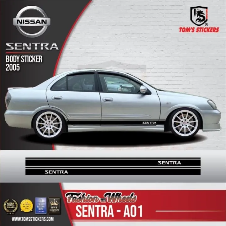 👍👍 NISSAN SENTRA CAR BODY STICKER SET SENTRA - A01 | Lazada