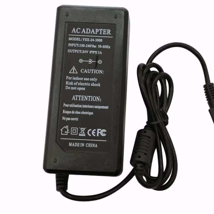 Invoice Machine Power Supply 24V3A Round Mouth 4 Pin Power Adapter ...