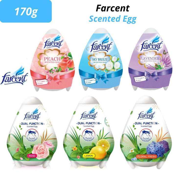 Farcent ฟาร์เซ็นท์ เจลหอมรูปไข่ เจลปรับอากาศ ขนาด 170 กรัม Farcent Scented Egg 170g Air ...