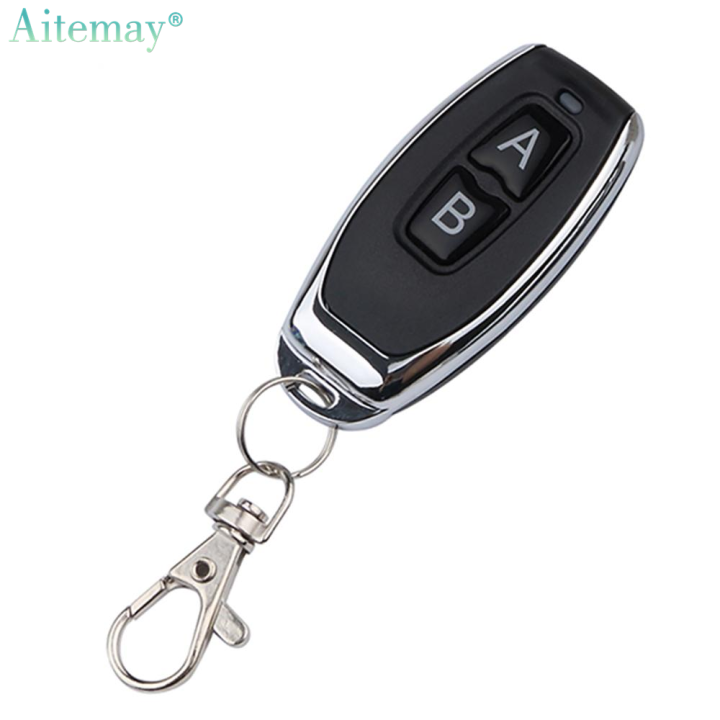 Aitemay 433MHz Remote Control Switch DC 12V 1CH Relay Receiver Module RF Transmitter Cloning ...