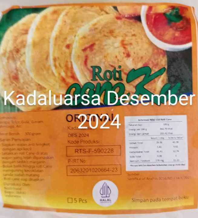 Roti Cane 12cm isi 5 pcs PREMIUM biasa juga disebut roti maryam dan ...