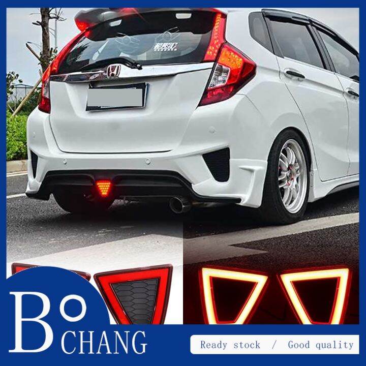 for Honda Fit Jazz GK5 2014 2015 2016 2017 LED Rear Bumper Lamp Tail ...