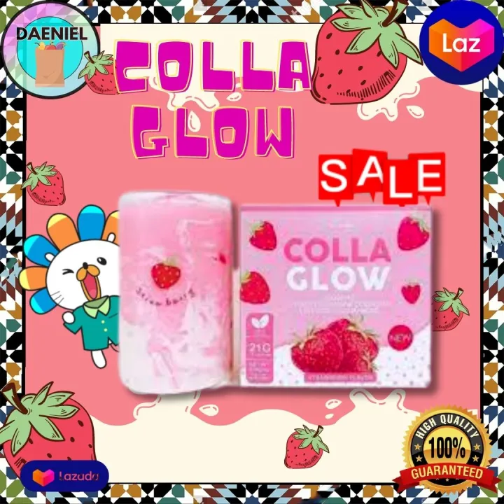 Colla Glow Hydrolyzed Marine Collagen Drink Powder Juice L Glutathione ...