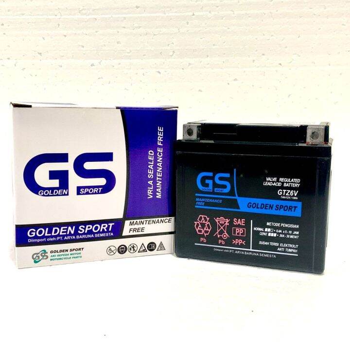 Aki Motor Honda PCX 150 GTZ6V/GTZ7S GS Golden Sport Accu Kering MF ...