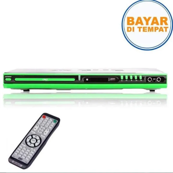 GMC DVD Player 081 Hitam/Brown Bisa baca kaset ori dan biasa | Lazada ...
