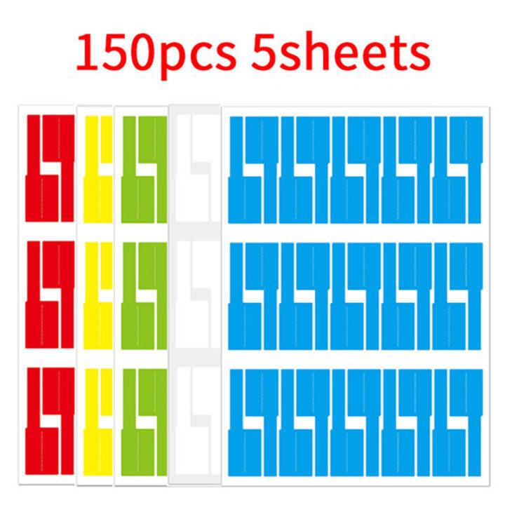 NEW 150Pcs/5 Sheets Cable Labels Wire Marking Network Waterproof Laser ...