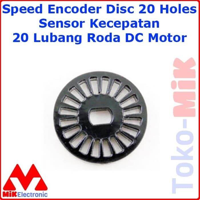 SPEED ENCODER DISC 20 HOLES SENSOR KECEPATAN 20 LUBANG RODA DC MOTOR ...