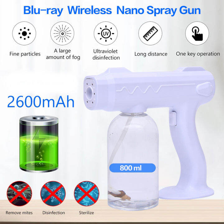 Nano Sprayer Wireless Machine 800ml 1300W Wireless Nano Steam Mist Hair ...