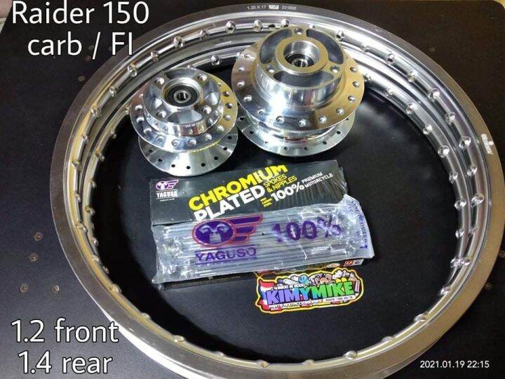 Rim Set for Raider 150 /carb fi | Lazada PH