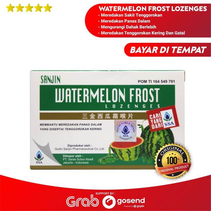 WATERMELON FROST LOZENGES obat sakit tenggorokan - radang tenggorokan ...