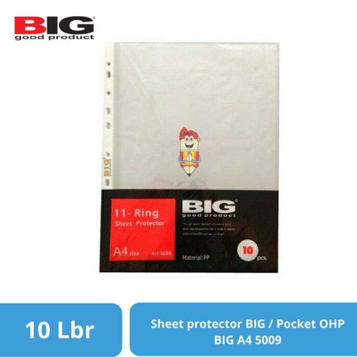 Sheet Protector A4 11 Ring BIG ART-5009 plastik binder pocket | Lazada ...