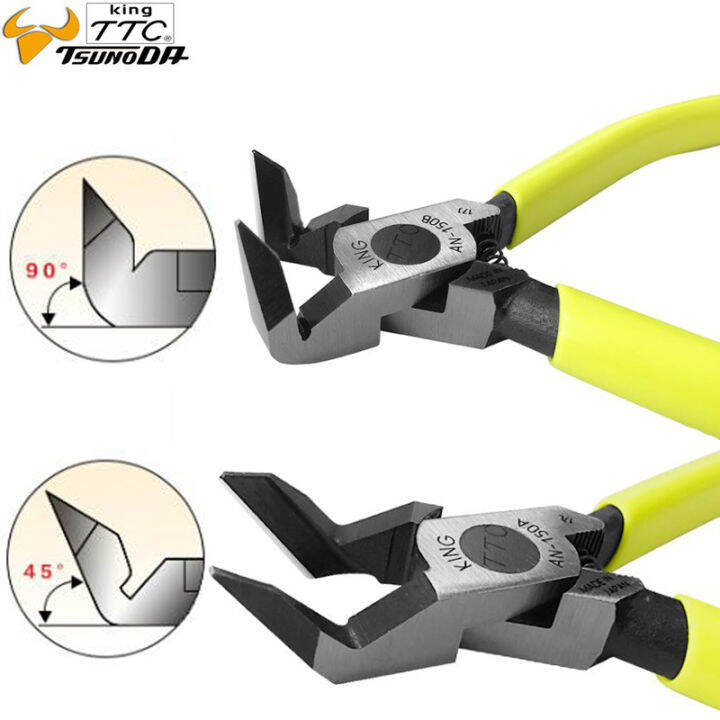 ญี่ปุ่น King TTC 6นิ้ว AN-150A 45หรือ AN-150B 90องศาโค้งใบมีดพลาสติกคีมตัดในแนวทแยง | Lazada.co.th