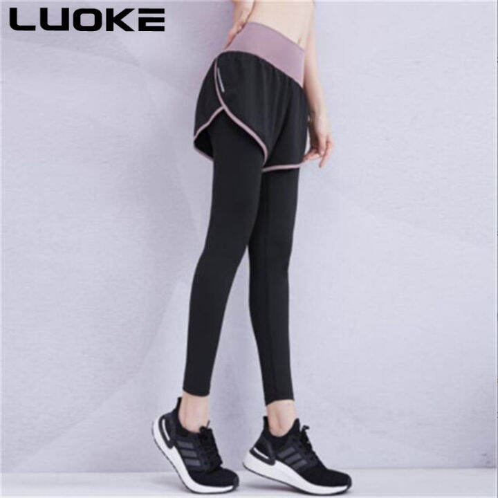 Luoke กางเกงรัดรูปกีฬา Fitting แห้งเร็วกางเกงชุด In One ผู้หญิงโยคะเอว ...