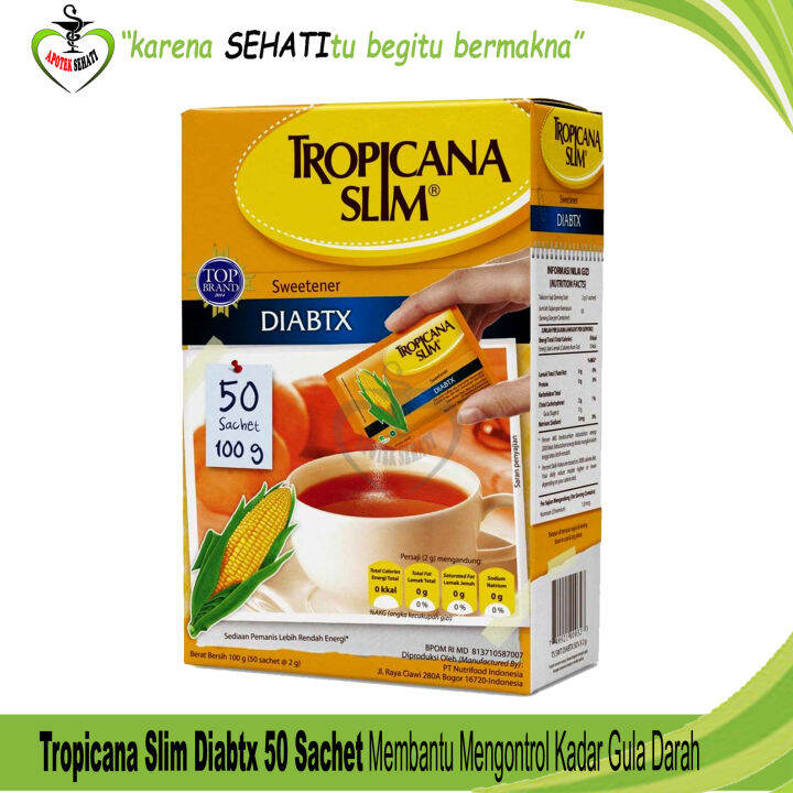 Gula Tropicana Slim Diabtx Pemanis Diabetes Rendah Kalori | Lazada ...