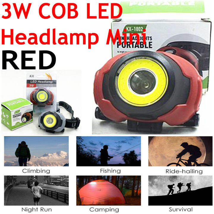 3W COB LED Headlamp Mini Headlight Portable Head Lamp Hunting Cycling | Lazada PH