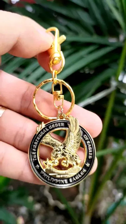 Eagles Gold Plated 3D Key Chain, The Fraternal Order of Eagles Keychain ...