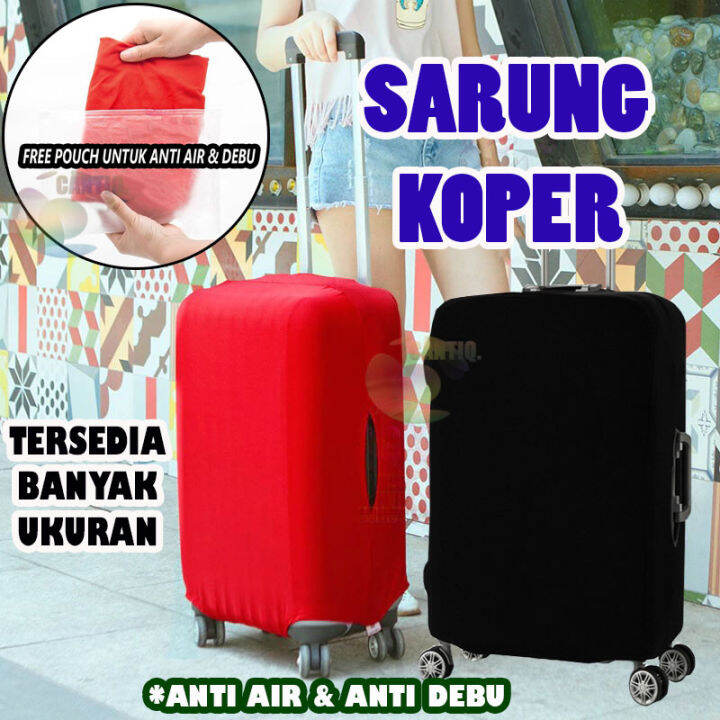 Icantiq Premium Sarung Koper ANTI AIR DAN ANTI DEBU Luggage Cover ...