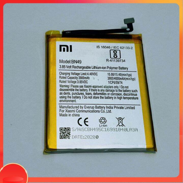 BATRE BATERAI XIAOMI REDMI 7A BN49 BN 49 ORIGINAL | Lazada Indonesia